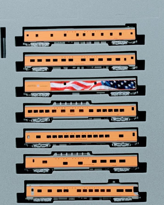 Kato 10-706-4 UP Excursion Train 7-Car Set N Scale – Sunset Blue Train