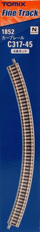 Tomix 1852 Curve Track C317-45(F) 4 pcs N Scale – Sunset Blue Train