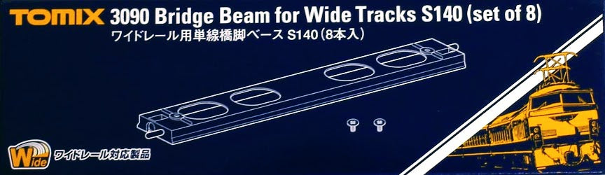 Tomix 3090 Bridge Beam for Wide Tracks S140 Set of 8 N Scale – Sunset ...