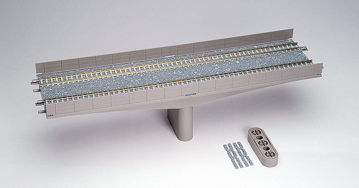 Tomix 3226 Double Track Concrete Bridge (F) N Scale – Sunset Blue Train