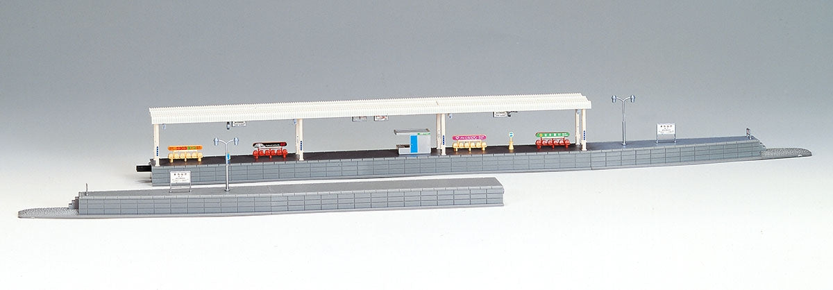 Tomix 4009 Island Platform Modern Type N Scale – Sunset Blue Train