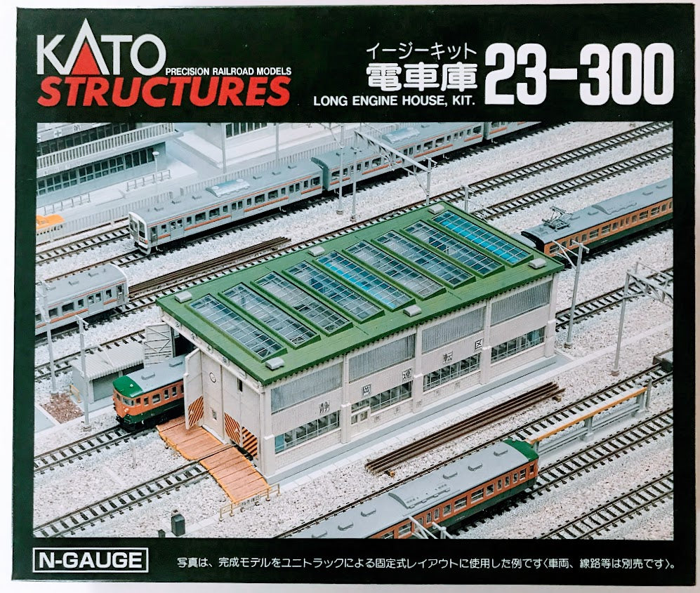 Kato 23-300 Structures Long Engine House Kit N Scale – Sunset Blue Train