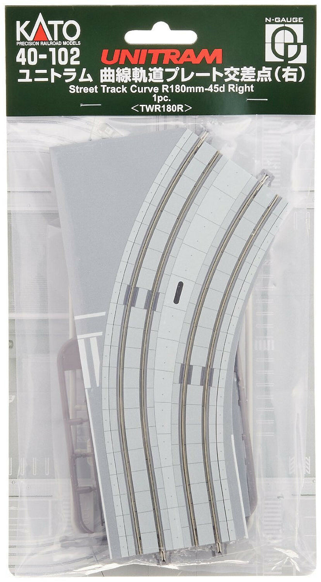 Kato 40-102 UNITRAM Street Track Curve R180mm-45d Right N Scale ...